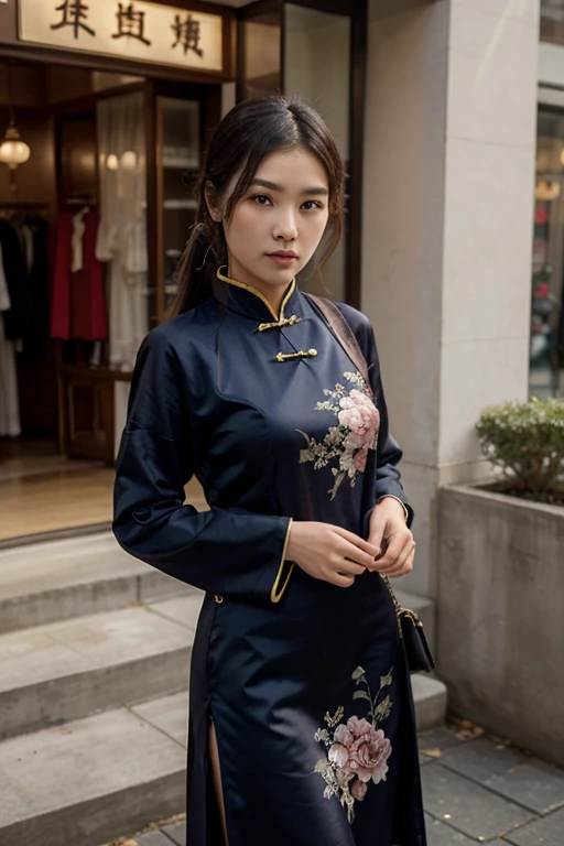 Wear polite Chinese clothes - SeaArt AI