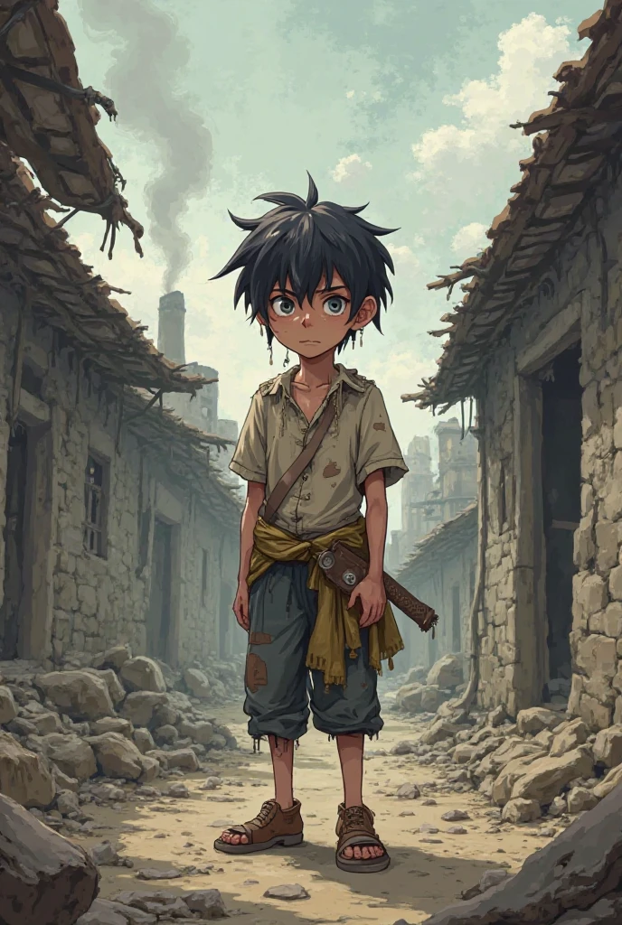 Anime Medieval poor boy. - SeaArt AI