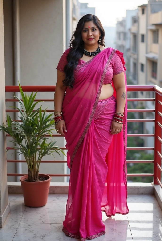 A voluptuous plus size Indian woman with a curvy figure and large ...