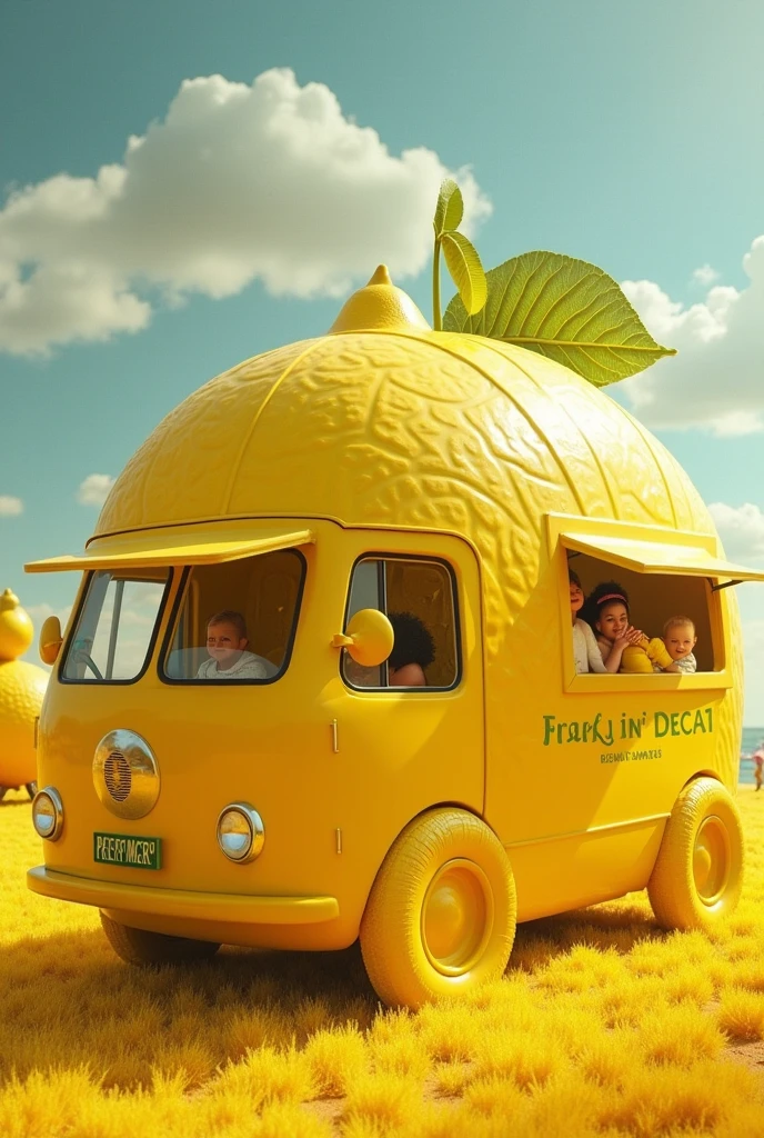 With lemon vapor jets ! The Citronmobile : an explosion of citrus ...