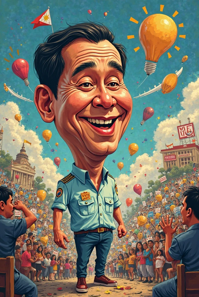 Caricature of political issues in philippines - SeaArt AI
