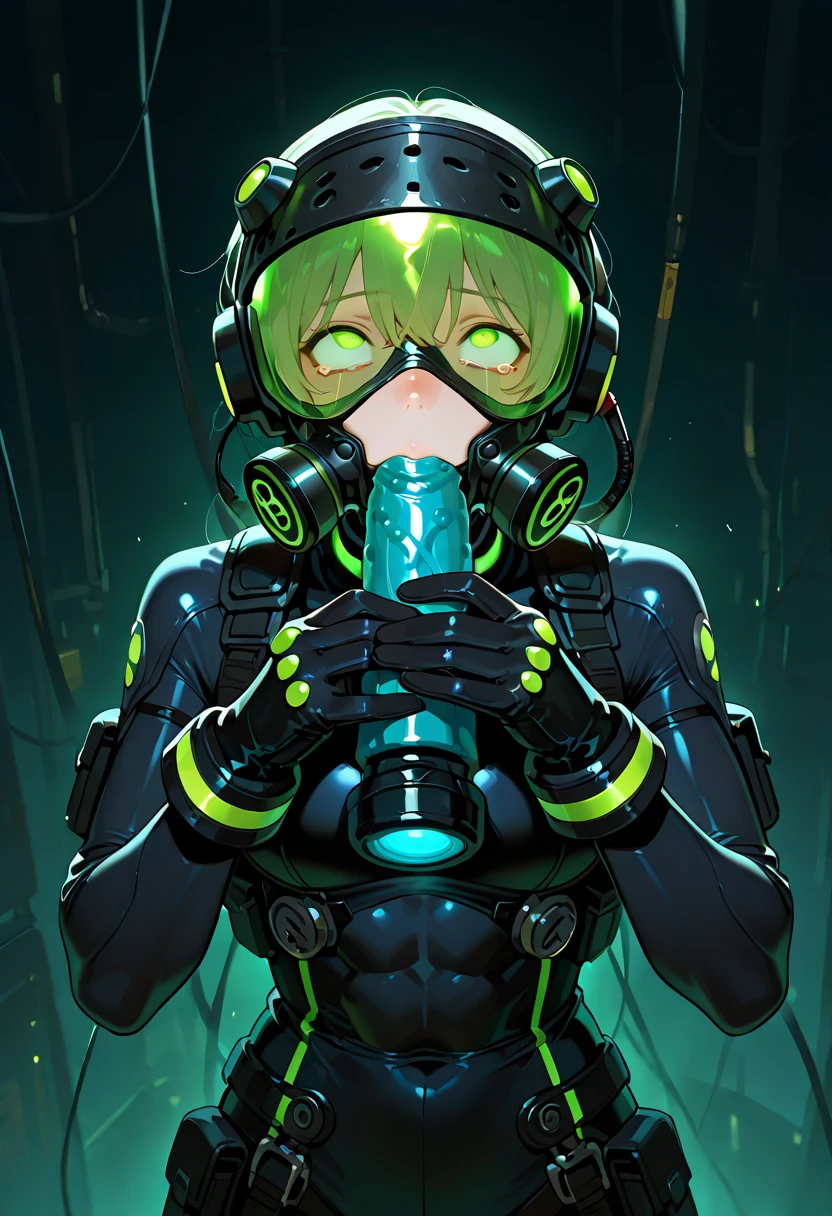 Six pack abs, 1girl,rolling eyes, wide open eyes, constricted pupils ...