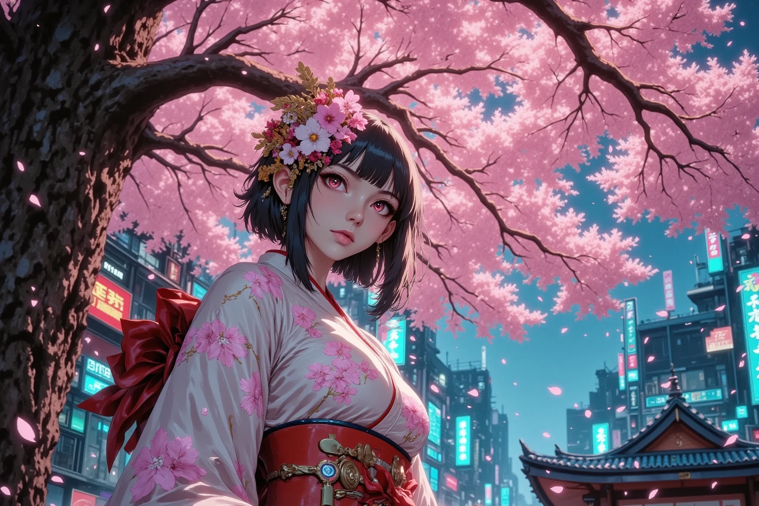 8K ultra detailed, nostalgic film photography of cherry blossoms ...