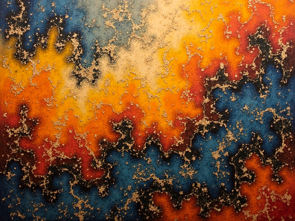 Abstract batik painting - SeaArt AI
