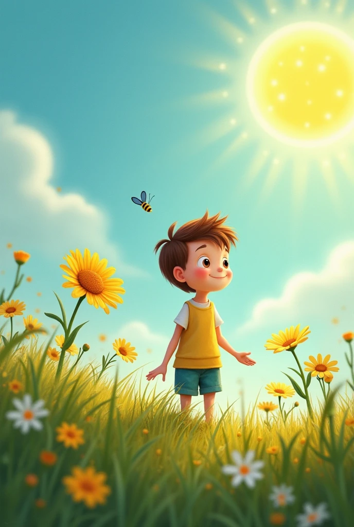 Page 1 Pip wished for getting tall like Sunny, but the meadow was ...