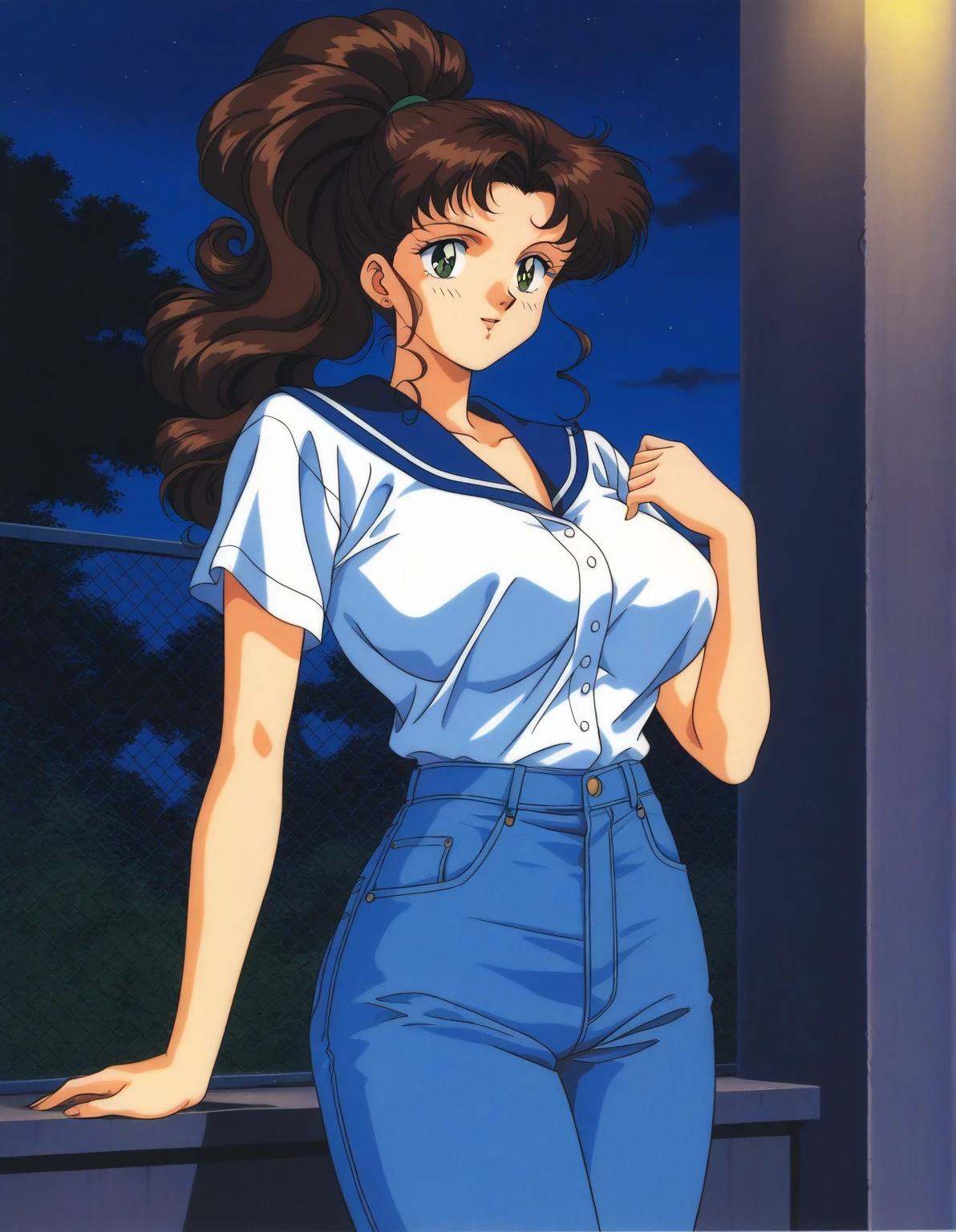 old anime (1990s) Sailor Moon style art, vintage anime style - SeaArt AI