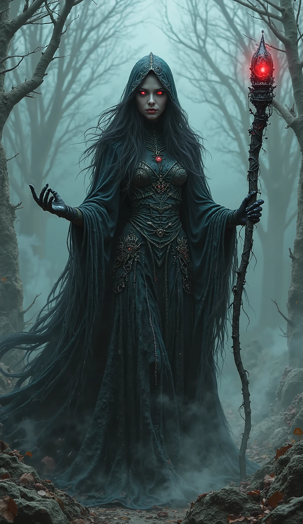 Create an intricately detailed and atmospheric image of The Shadow ...