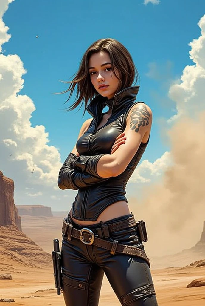 🌟: Meisterwerk, best quality:1.2, Borderlands art style, Cel - SeaArt AI