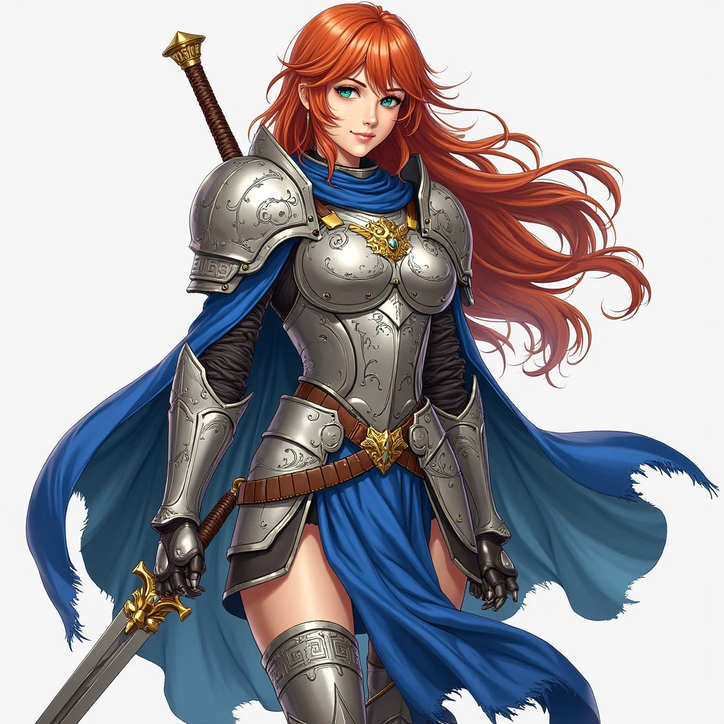 Gender: Female Appearance: Armor: A mix of polished silver and dark ...