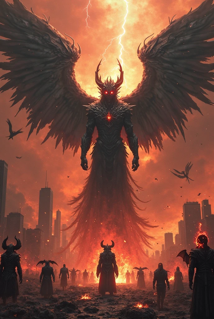 *"A breathtaking, ultra-detailed cinematic scene of a terrifying ...