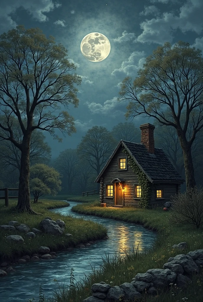 Prologue The silvery moonlight slipped beneath the murky water - SeaArt AI