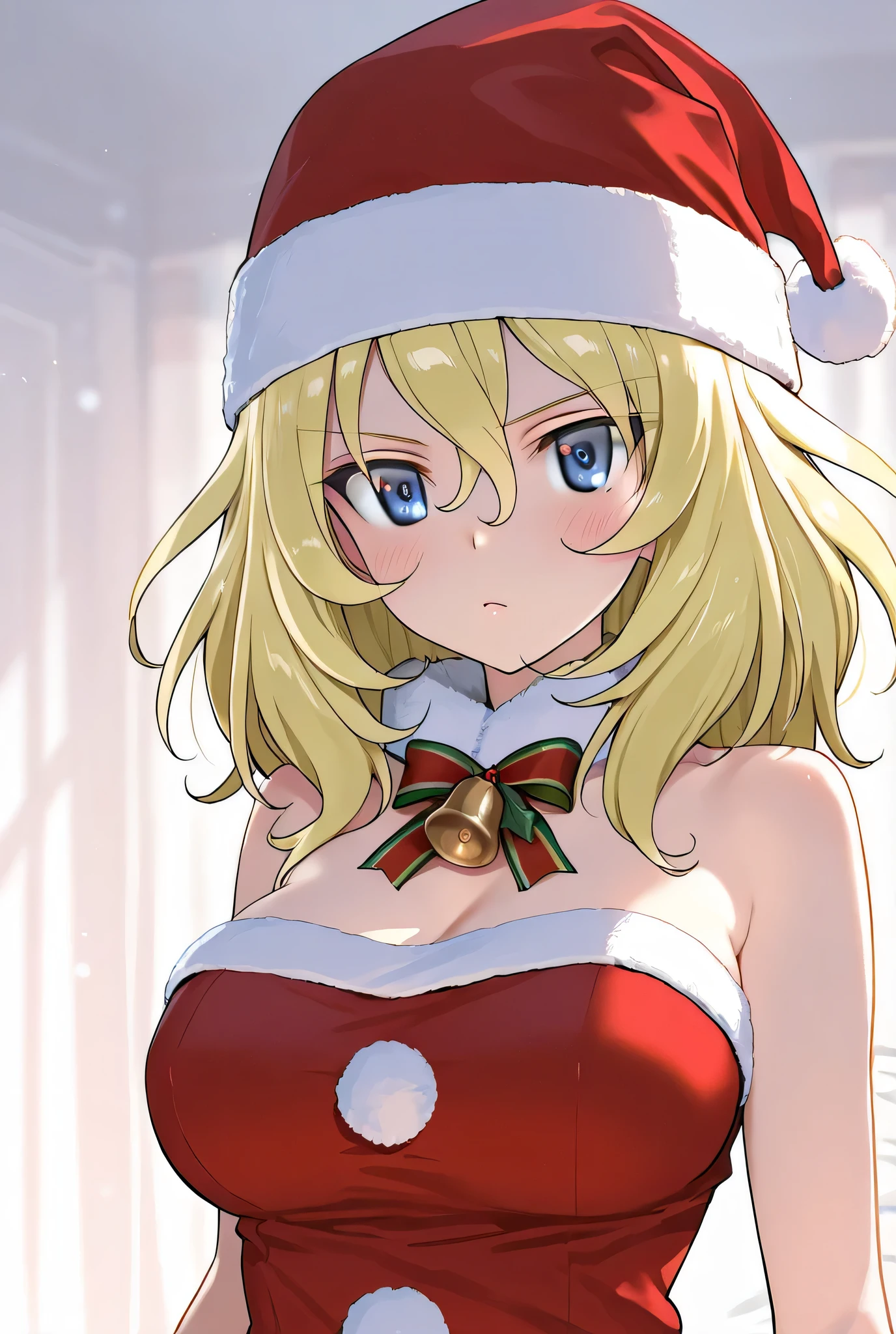 Oshida \(girls und panzer\),santa costume,1girl,solo, - SeaArt AI