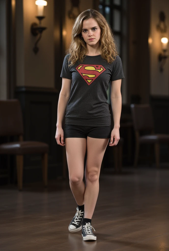 Create an ultra-realistic full-body representation of Emma Watson ...