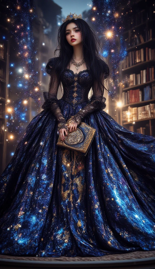 Cosmic Belle – Celestial Scholar** *"A gigantic Belle black hair ...