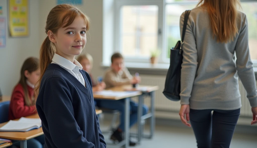 "A polite and disciplined student wearing a clean, well-fitted school ...