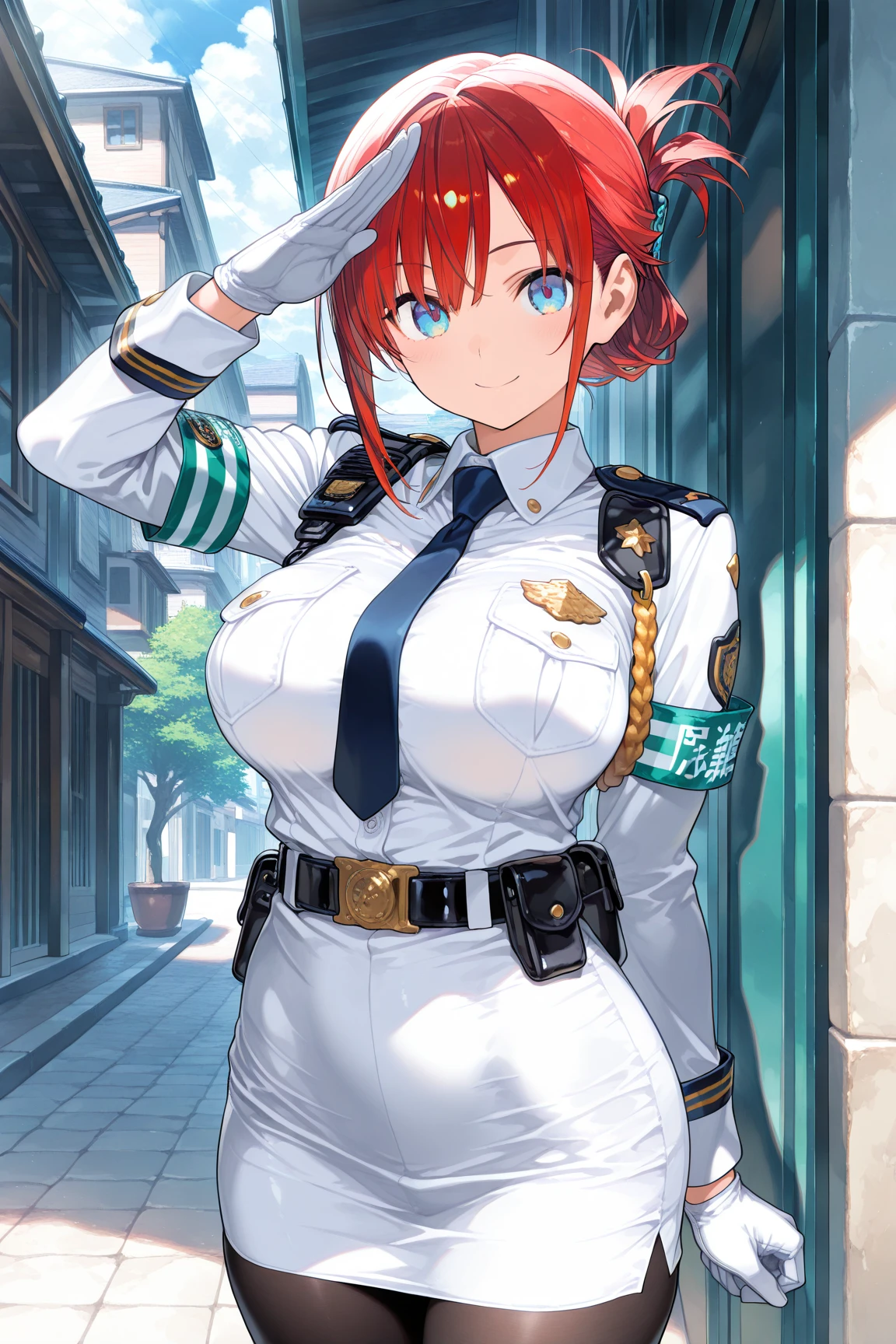 Masterpiece, best quality, highres, aoi1, 1girl, solo, red hair - SeaArt AI