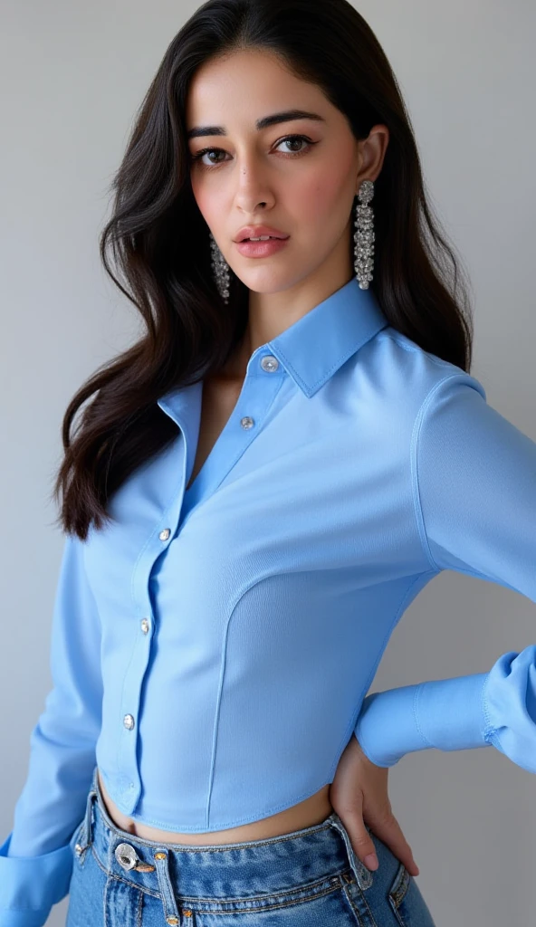 Create a stunningly beautiful and cute female AI model with a perfectly ...