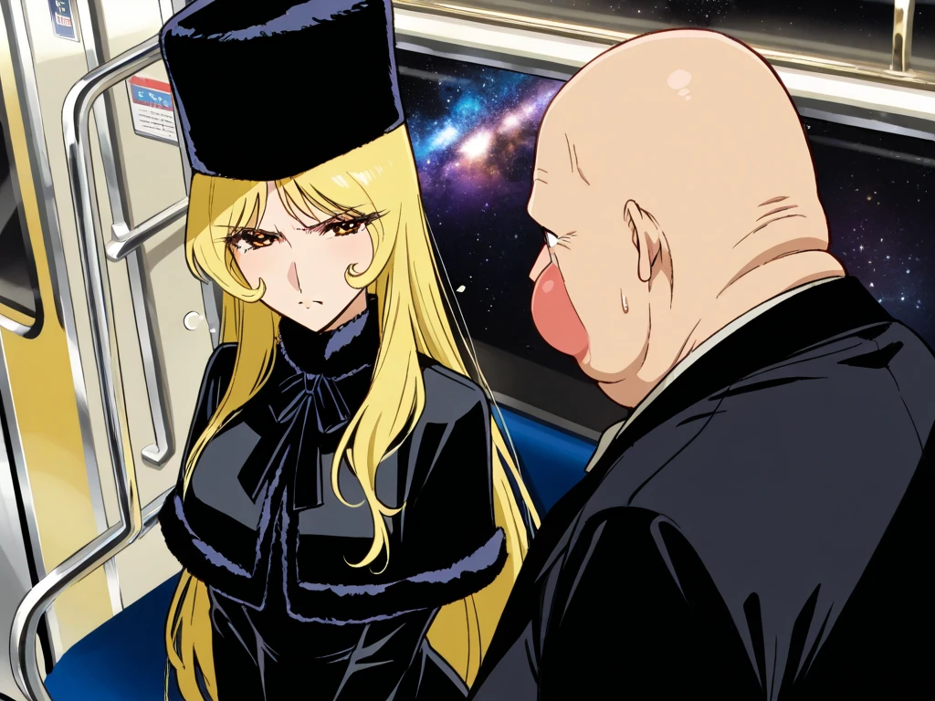 Galaxy Express 999、Maetel、one woman、Clench your fists、full body - SeaArt AI