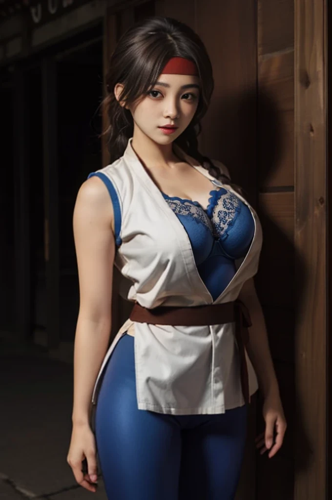 Blue bra,lace bra,big breasts - SeaArt AI