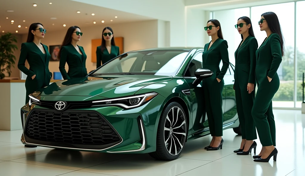 **"A side view of a 2025 Toyota Nadia car in a luxurious modern ...