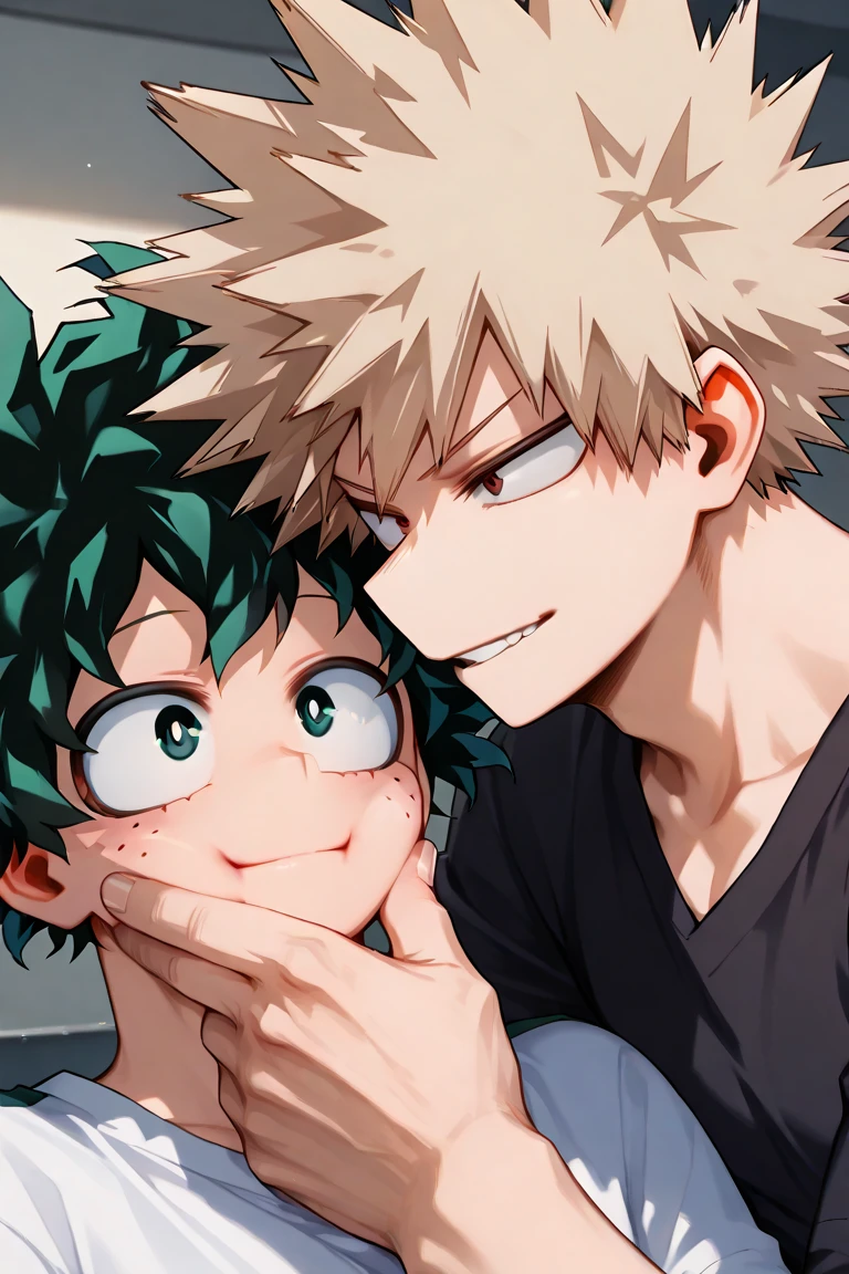 Bakugou Katsumi and Midoriya Izuku。smile。 the outer corner of the eye ...