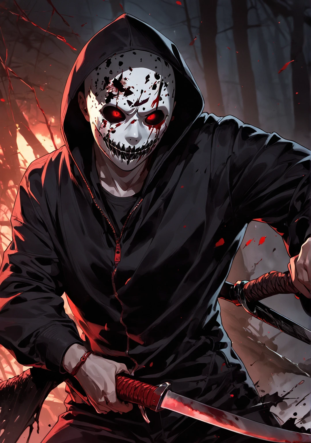 Slasher, killer, horror, villain, killer - SeaArt AI