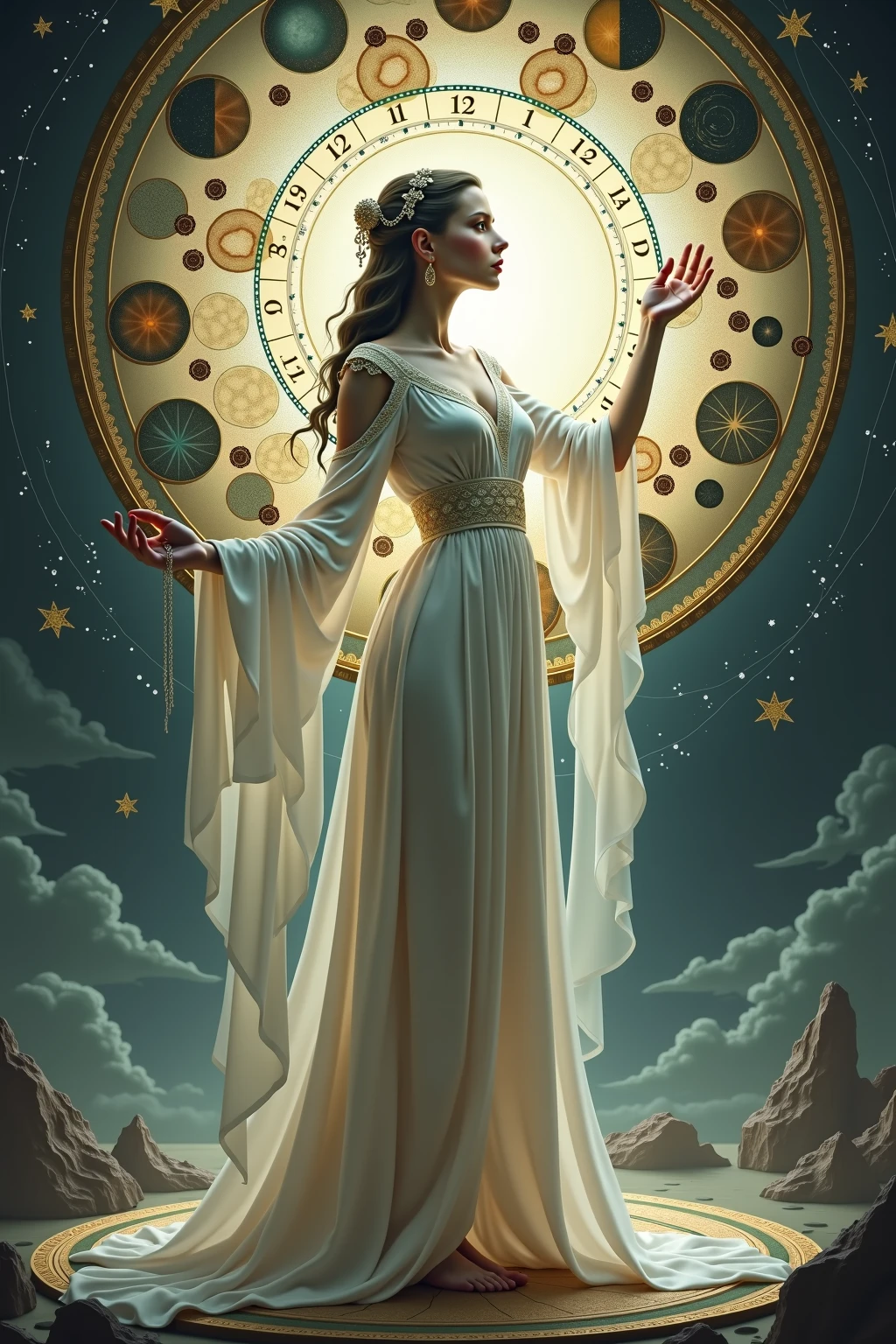An asthenic calendar witch - SeaArt AI