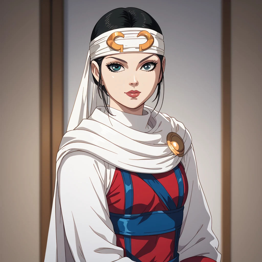 #Anime (masterpiece,best,quality:1.2), 1 girl solo elegant body posture ...