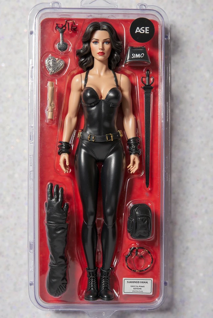 Create the image of a toy in a blister pack with at the top the Red ...