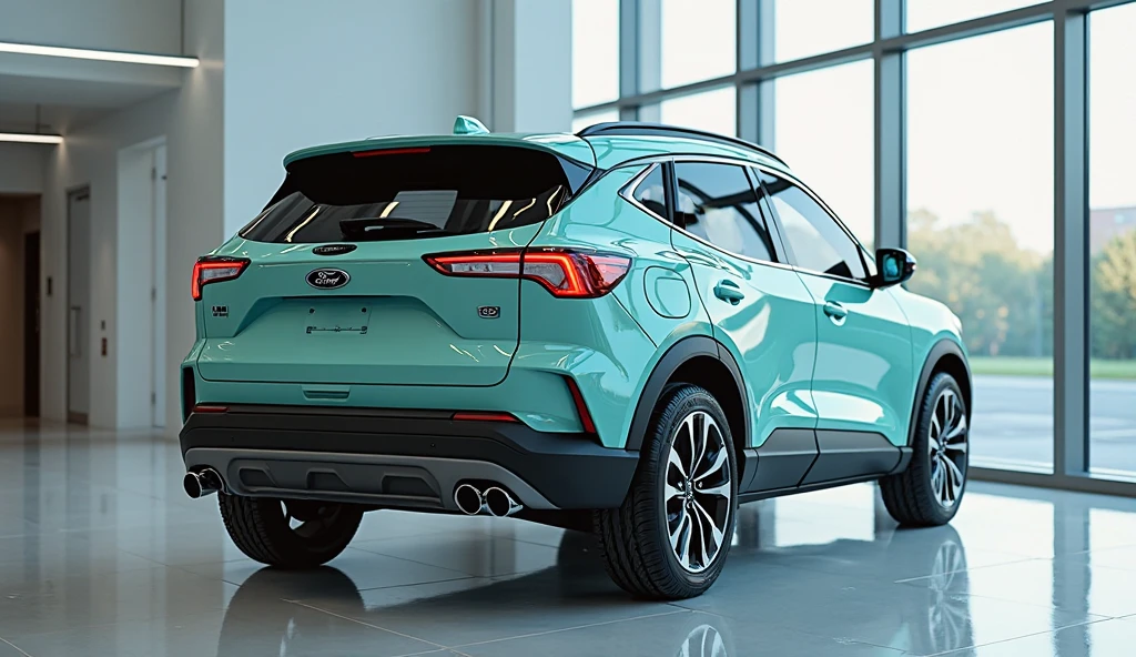 Create a 3d render (BACK) review car design 2025 (NEW FORD KUGA - SeaArt AI