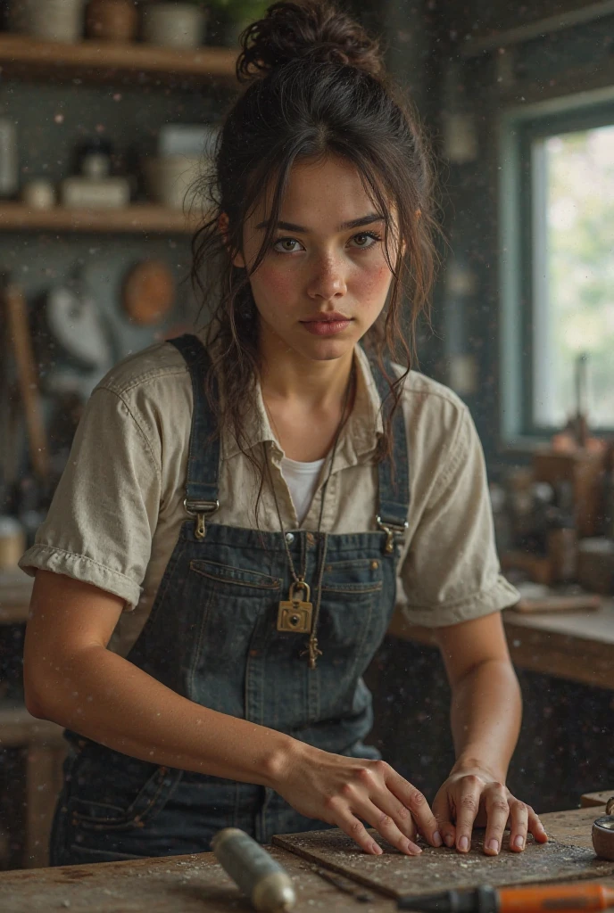 Create me a girl working - SeaArt AI