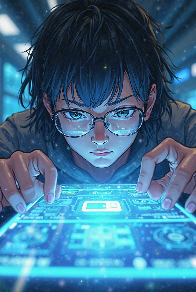 Looking ahead I refer to my screen and do them anime style - SeaArt AI