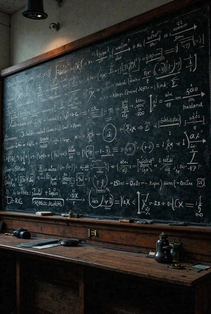A black board filled with Physics formula - SeaArt AI