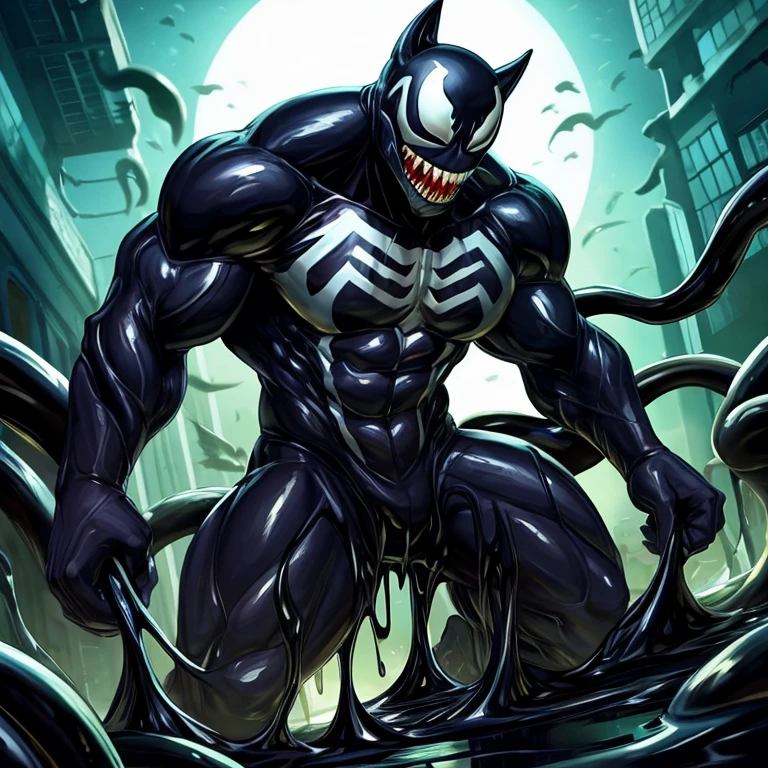 The werewolf symbiote werewolf Fox McCloud's entire body has been ...