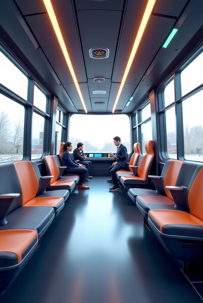 2025 Mercedes Benz OH Bus interior design - SeaArt AI