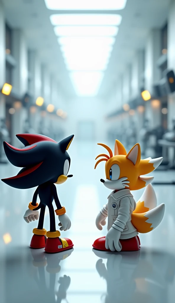 Do Shadow the hedgehog and Sonic are looking at Miles Tails coming your ...