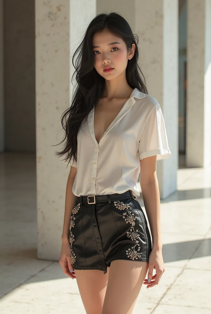 Asian Beauty Mini Skirt - SeaArt AI