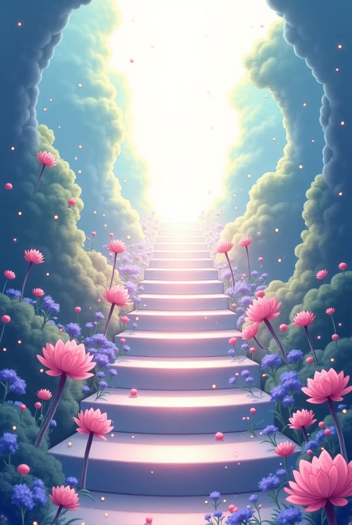 Is an illustration of a path or staircase, that leads to a brighter ...