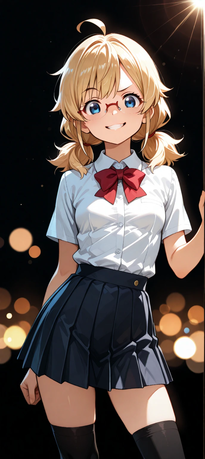 1 girl,front view,contrapposto,look at viewer,with a mischievous grin ...