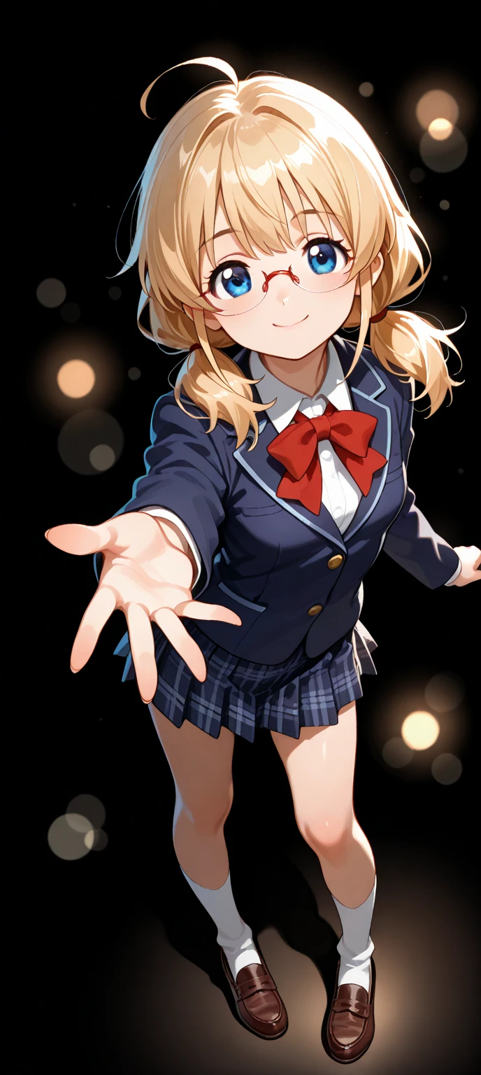 1 girl,full body,from above,contrapposto,reaching towards viewer ...