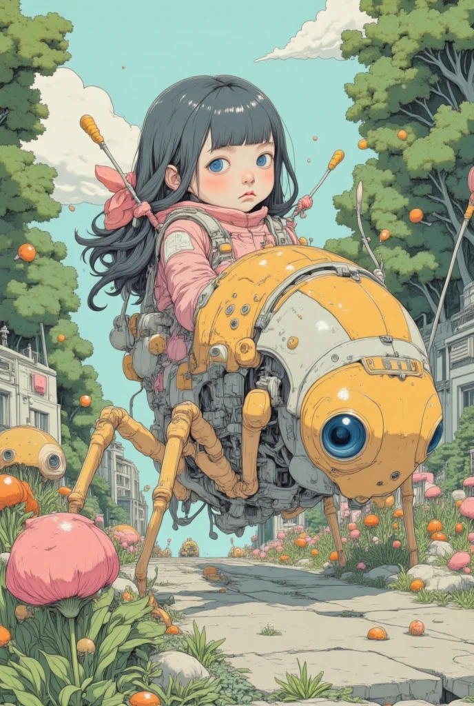 An illustration of the adventures of a very small dwarf girl riding an ...