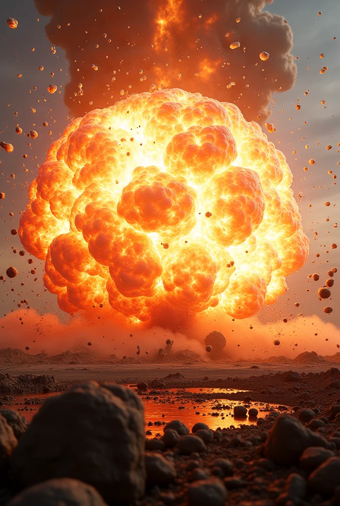 Bomb exploding - SeaArt AI