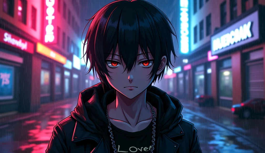 Anime style thumbnail, "lies over truth" written in graffiti style ...