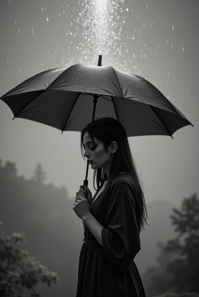 Surreal photograph in black and white, Gothic style, calidad ...