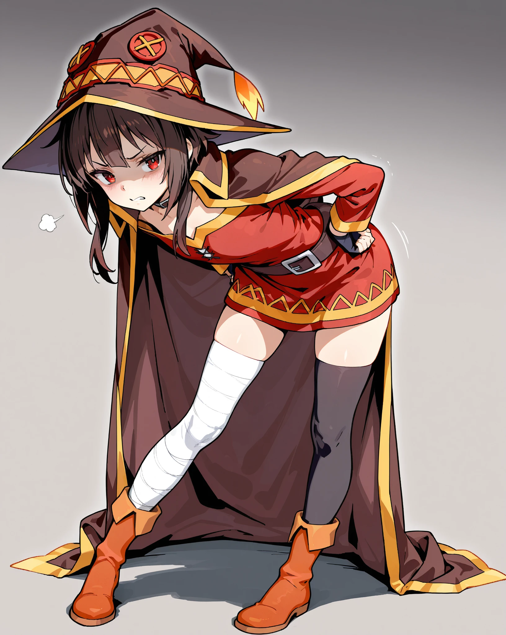 Disgust, 8k, masterpiece, (Megumin), full body, Solo, Top Quality ...