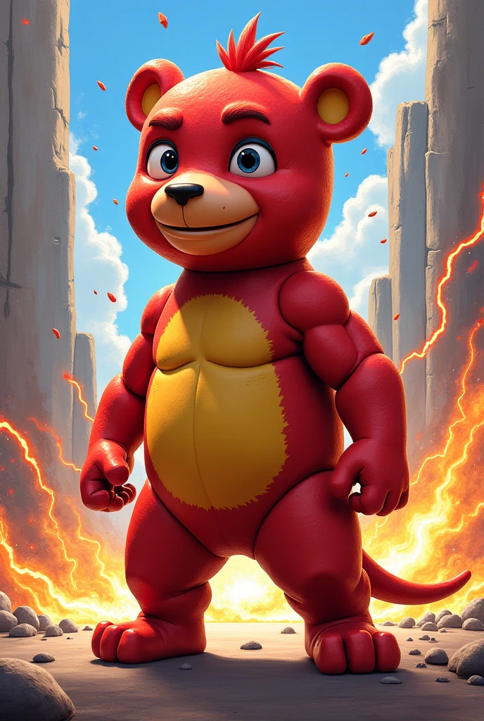 Pablo de los Backyardigans al estilo del anime baki hanma - SeaArt AI