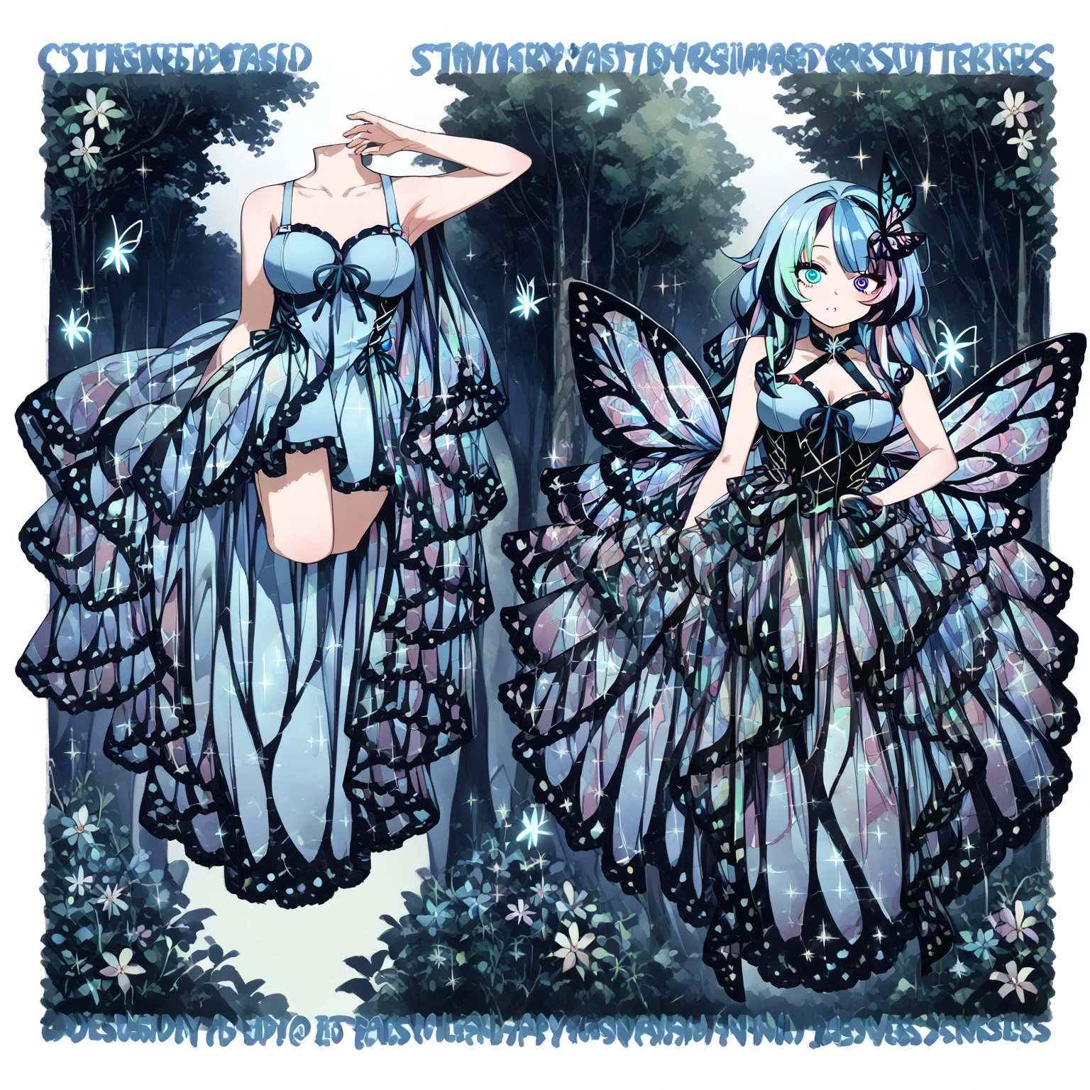 intricate details, ((solo girl)), anime style, (((Fairy wings - SeaArt AI