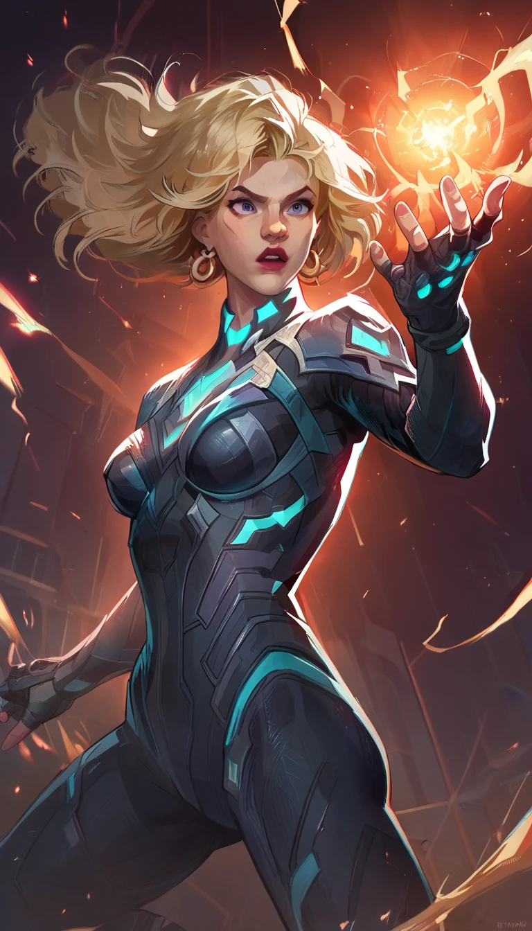 "Gwen Tennyson reimagined as a Marvel Rivals hero, wearing a futuristic ...