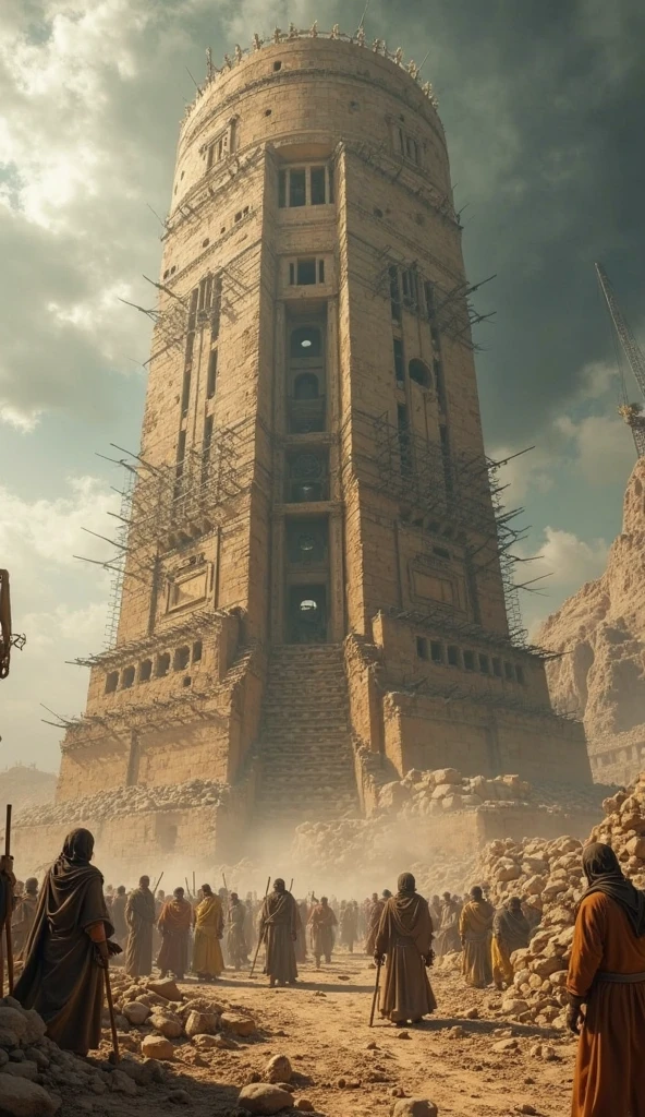 Generate an image depicting a realistic cinematic scene from the Bible ...