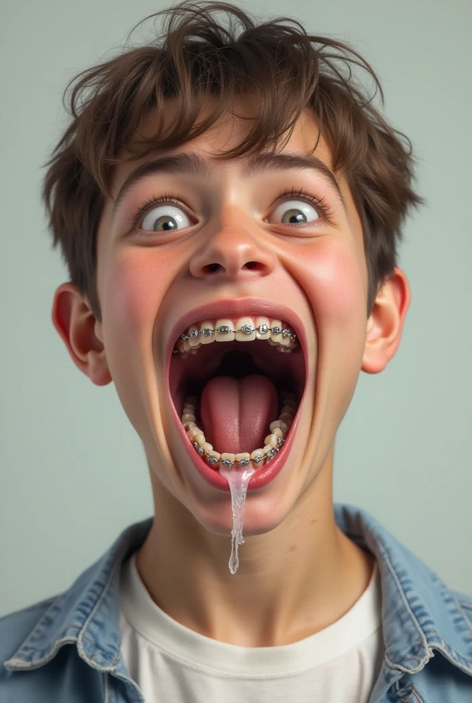 Brace face drooling - SeaArt AI